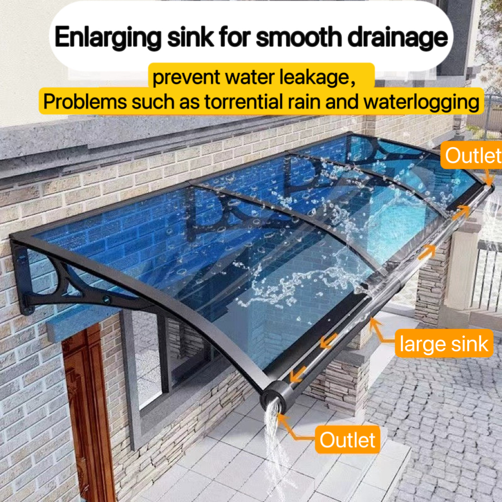 Aluminum Alloy Canopy with Large Water Trough, Sunshade Canopy for ...