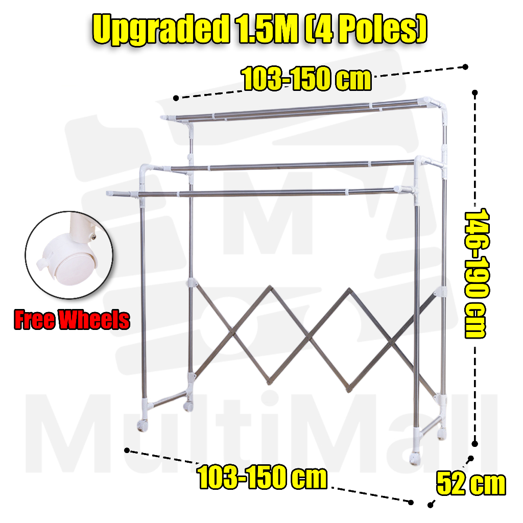 Laundry Rack | Clothes Drying Rack | Clothes hanger stand | Portable ...