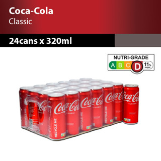 [Free Gift with bundle purchase] Coca-Cola Classic 24 cans x 320ml ...