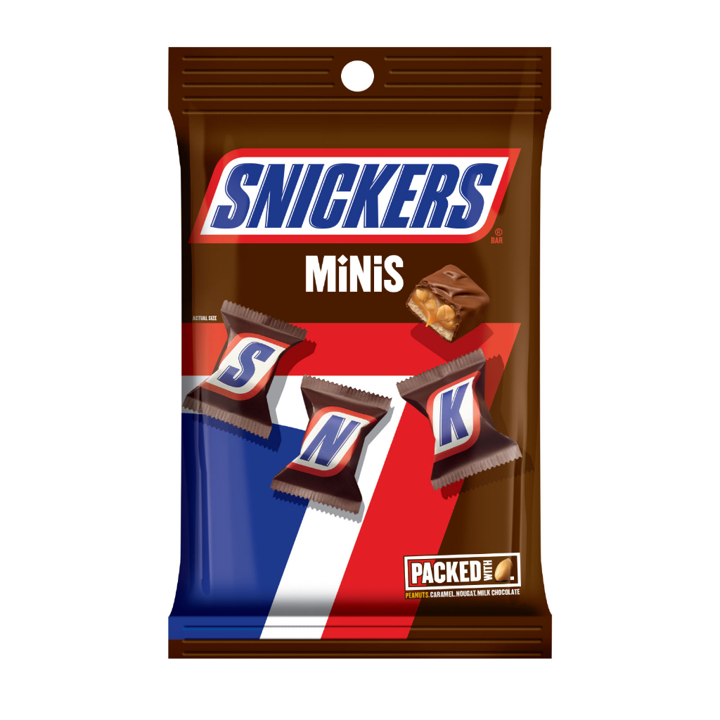 Snickers Chocolate Minis Peg Pack 124.7g [United States] | Shopee Singapore
