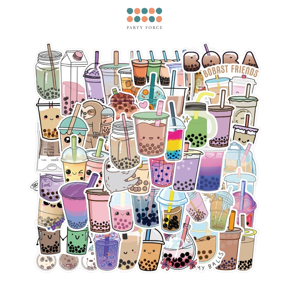 50pcs Sticker sets Cute Cartoon stickers for kids birthday goodie bag ...