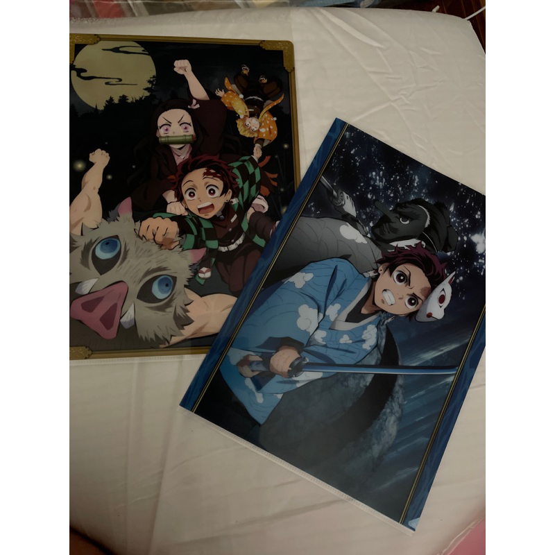 demon slayer kuji file set nezuko Tanjiro A4 folder size zenitsu ...