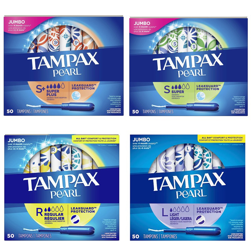 Tampax Pearl Tampon 50s | Shopee Singapore