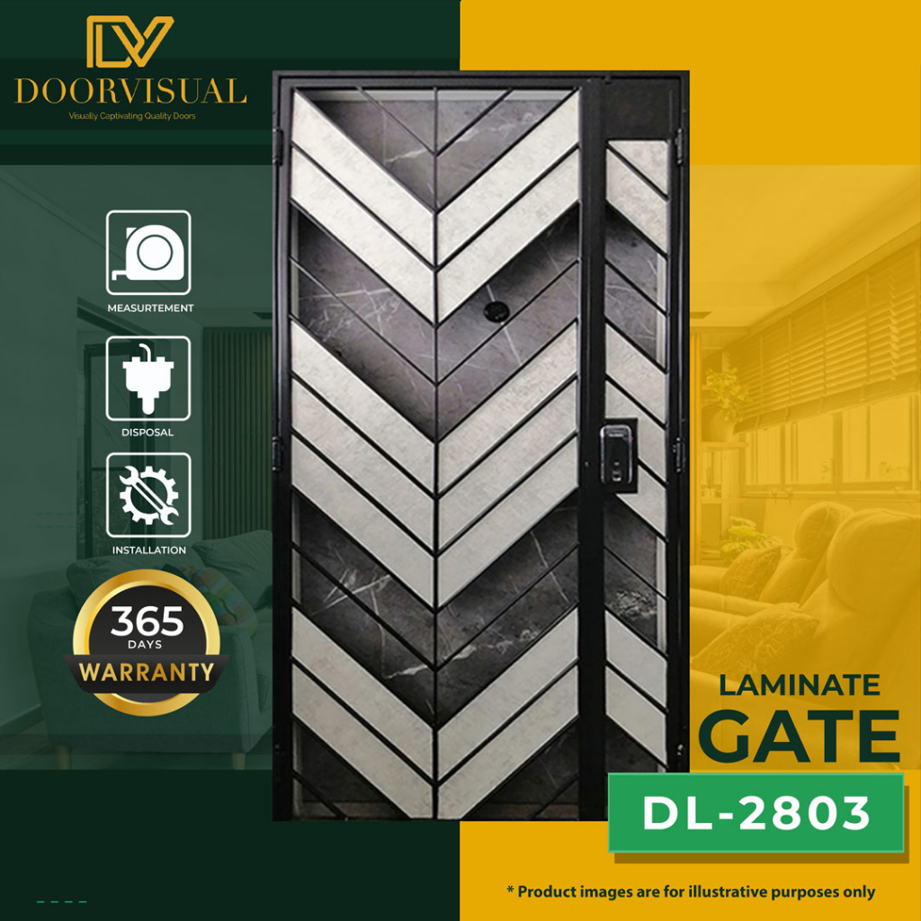 Laminate Gate – DL-2803 | Laminate Metal Gate For HDB / CONDO / BTO ...