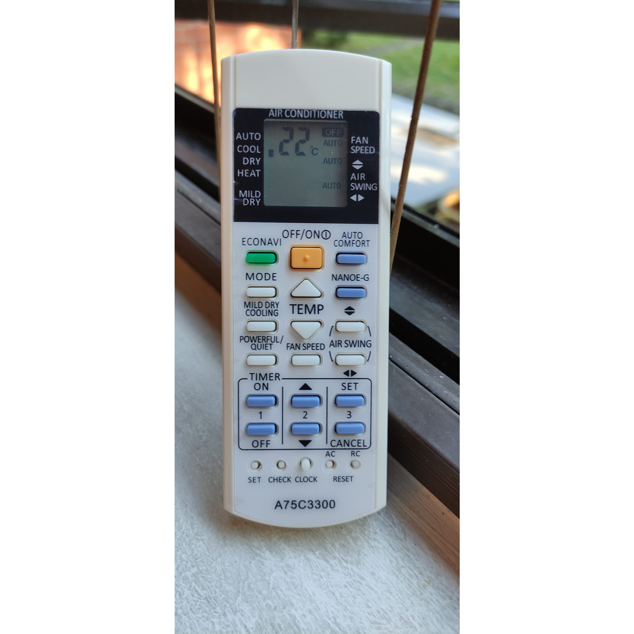 Replacement Remote Control for Panasonic Aircon A75C4208 Panasonic ...