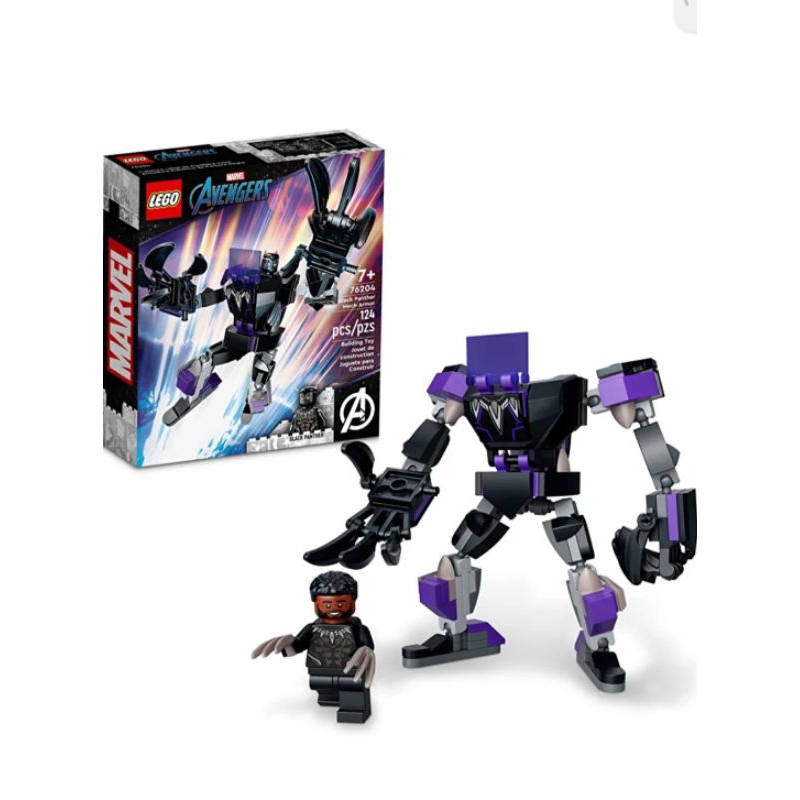 LEGO 76204 Marvel Black Panther Mech Armor (124 pieces) | Shopee Singapore