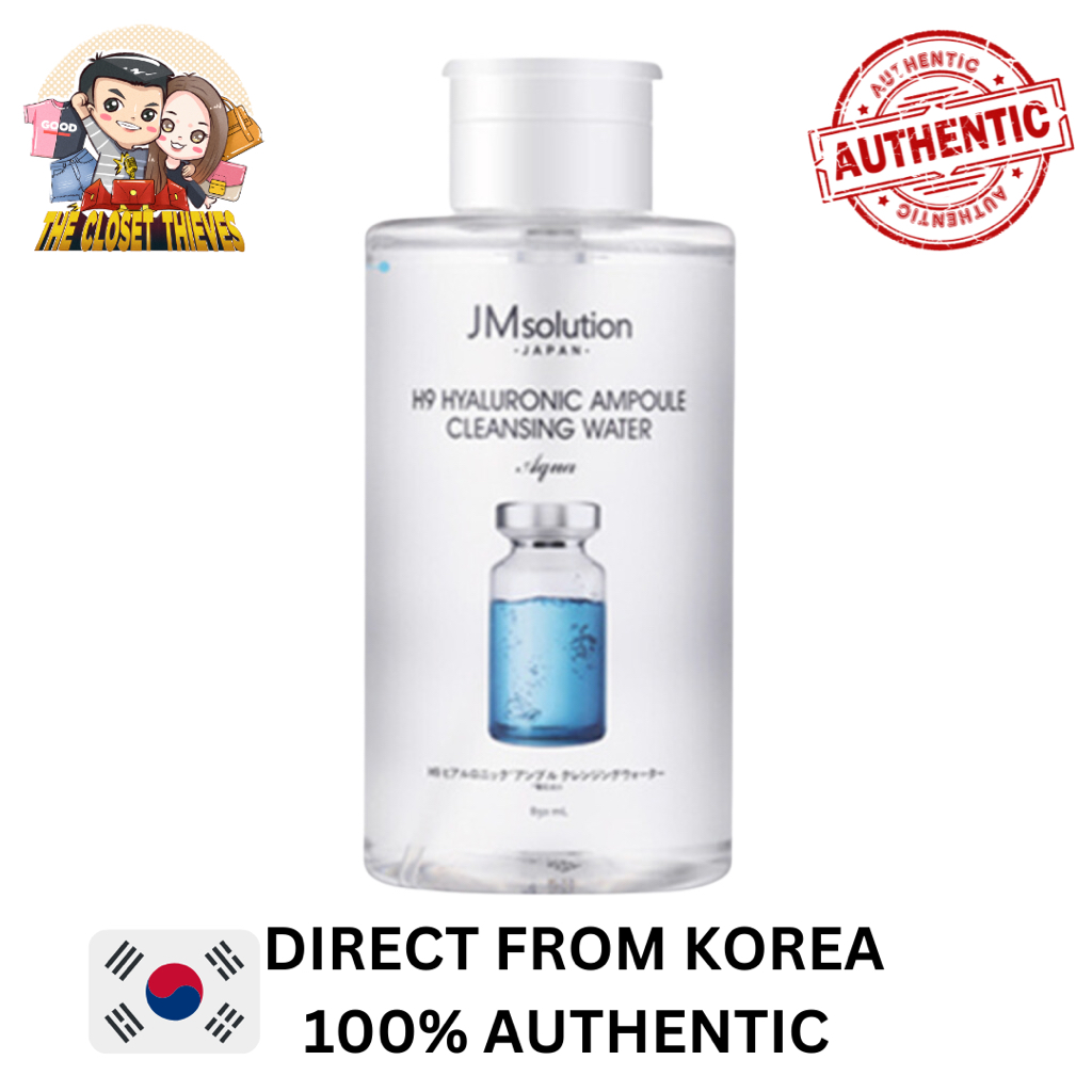 JMsolution H9 Hyaluronic Ampoule Cleansing Water | Shopee Singapore