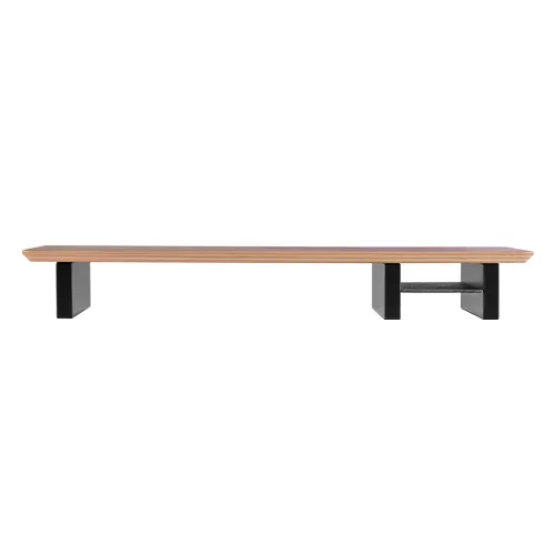 ULTi Teak Wood & Steel Monitor Riser Stand | Ergonomic Design | Walnut ...
