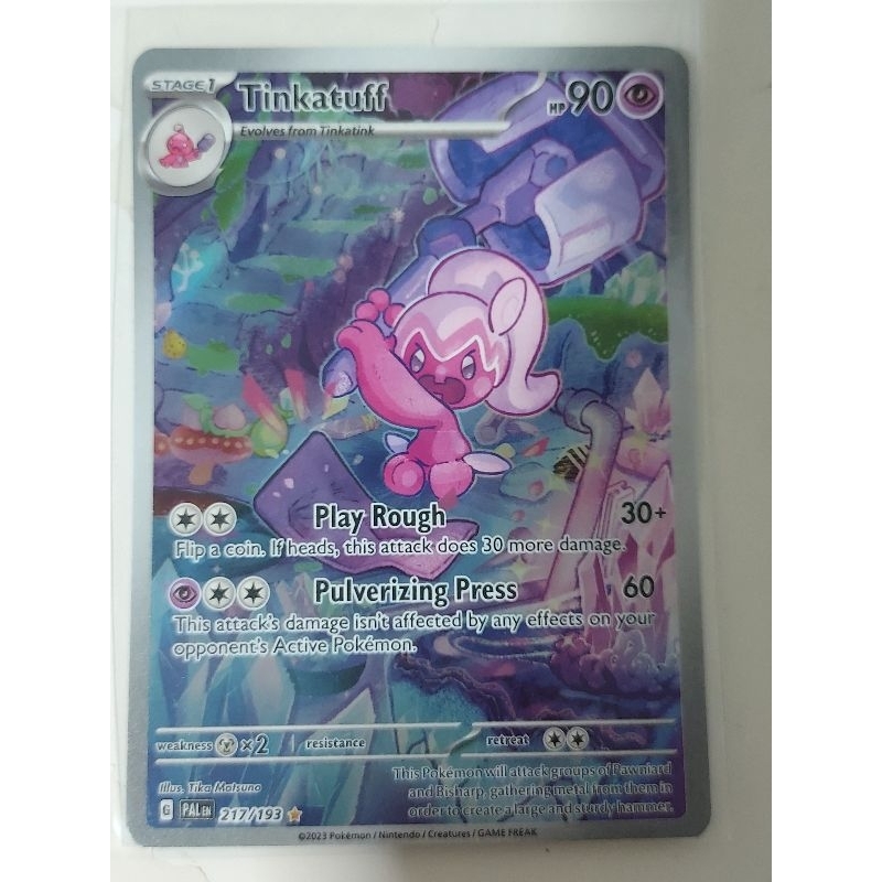 Pokemon tinkatuff paldea evolved illustration rare card | Shopee Singapore