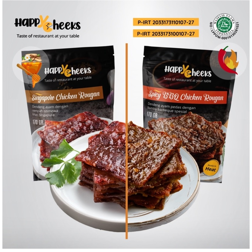 Happy Cheeks Chicken Rou gan Singapore style / Chicken Bak Kwa ...