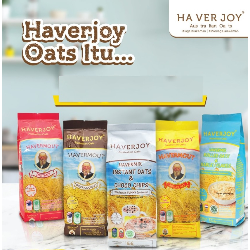 HAVERJOY Instant Oat / Haverjoy Rolled Oats / Haverjoy Quick Cook Oat ...
