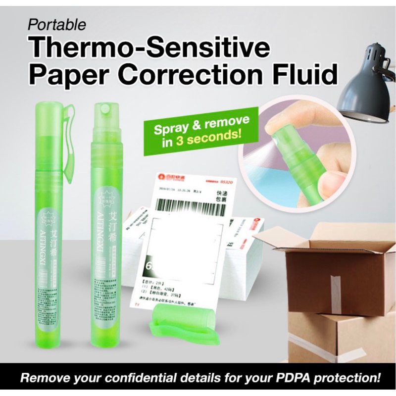 Thermo-Sensitive Paper Correction Fluid / Removing your confidential ...