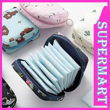Portable Sanitary Pads Bag Large Capacity Travel Cosmetic Napkin ...