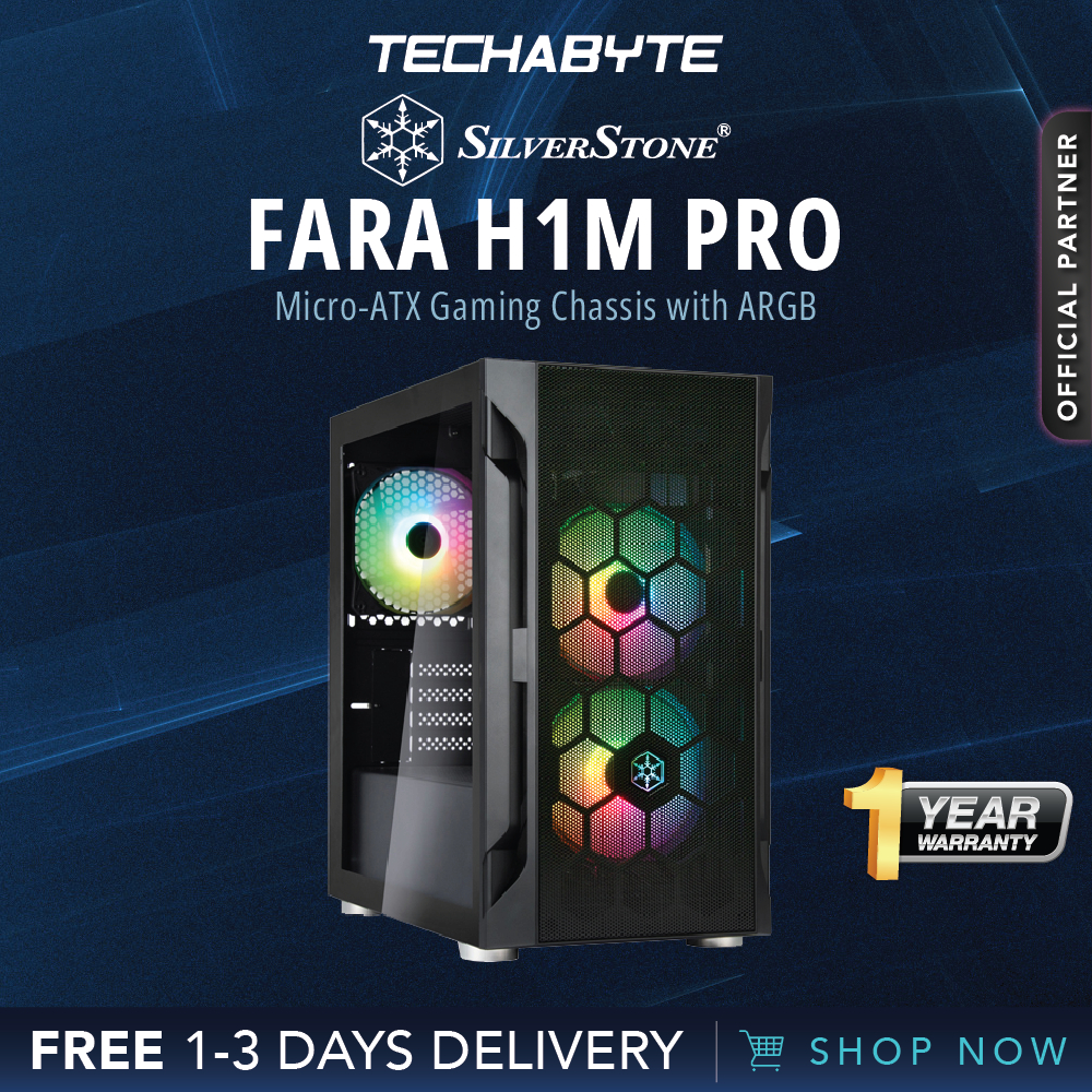 SilverStone FARA H1M PRO | ARGB | Micro-ATX gaming chassis with ...