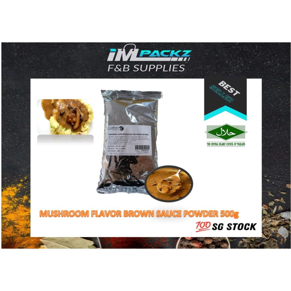Mushroom Flavor Brown Sauce Powder Mix 500g | Shopee Singapore