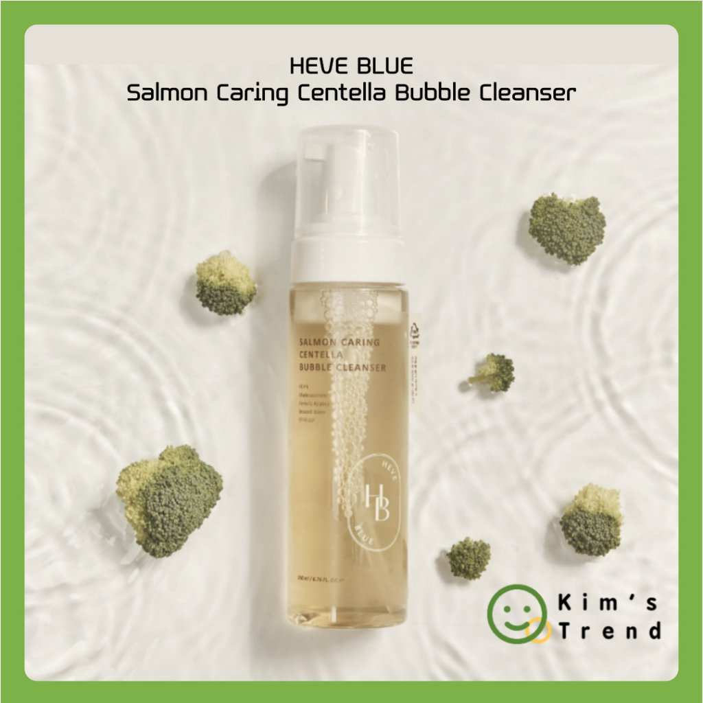 [HEVE BLUE] Salmon Caring Centella Bubble Cleanser (200ml) | Shopee ...