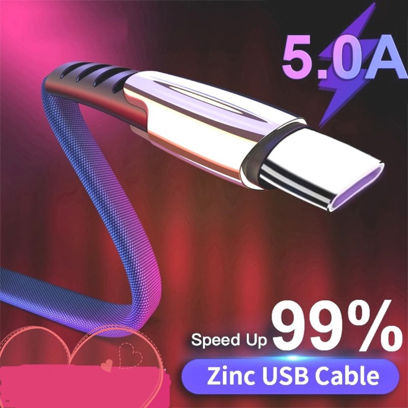Buy 1 Get 1 5A Fast charging type C Micro cable iOS usb cable | Shopee ...