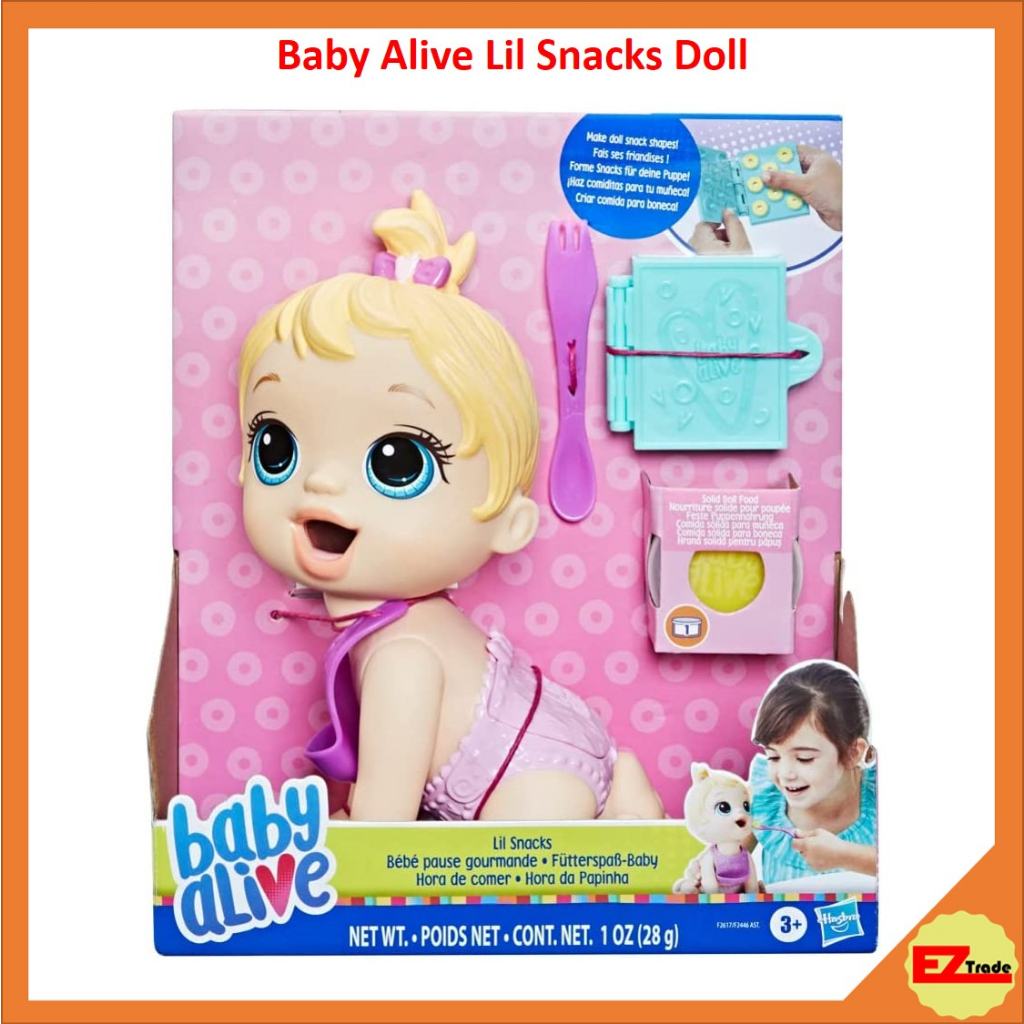 Hasbro Baby Alive Lil Snacks Doll, Eats and "Poops," Snack-Themed 8 ...