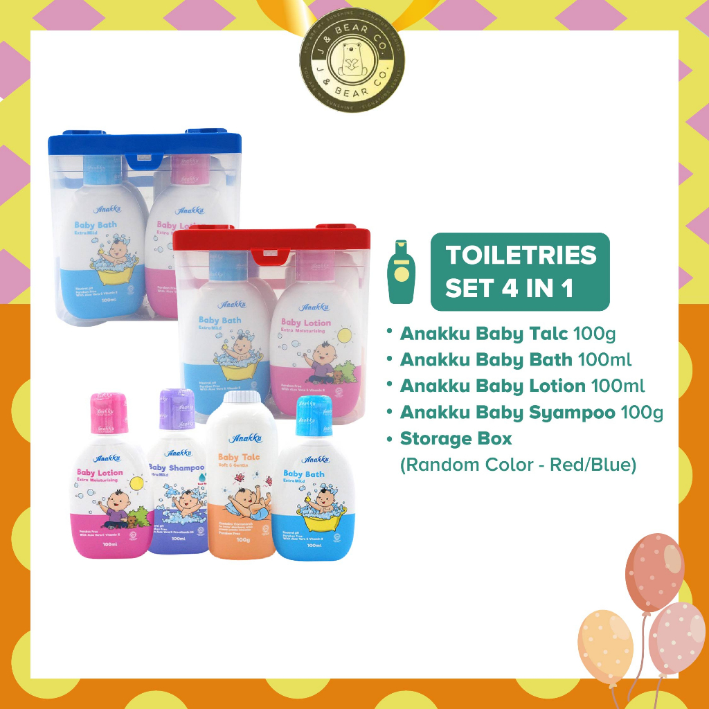 Anakku Baby Care Toiletries 4 in 1 Travel Set (50ml) | Shopee Singapore