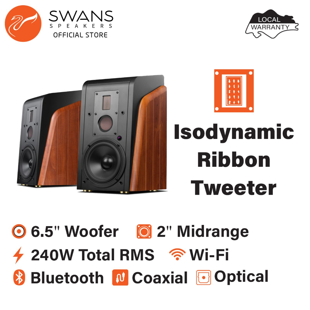 [sg Ready Stock] Hivi Swans Speakers M300mkii Active Bluetooth