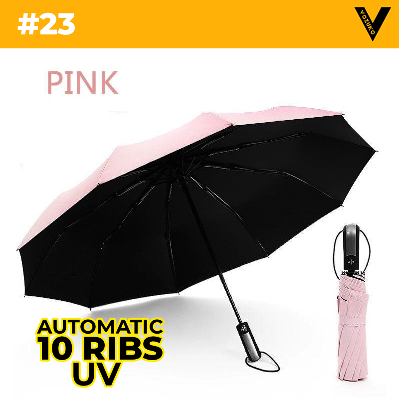 Automatic 2-4 Persons UV Umbrella 10-Rib Windproof Super Wide 105CM ...