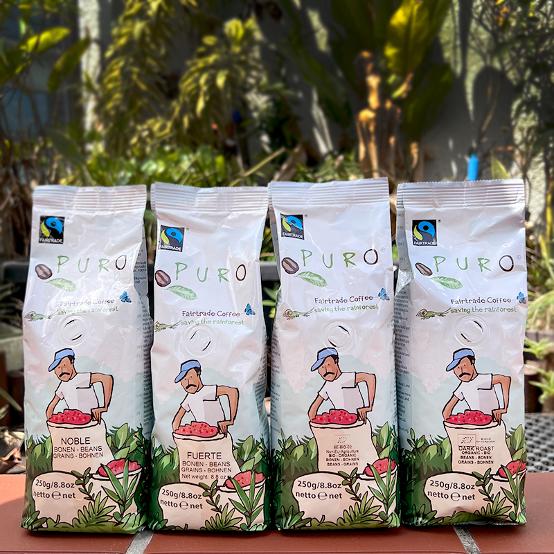 [Puro Coffee] Fairtrade Coffee Beans | Organic | Light Roast | Light ...