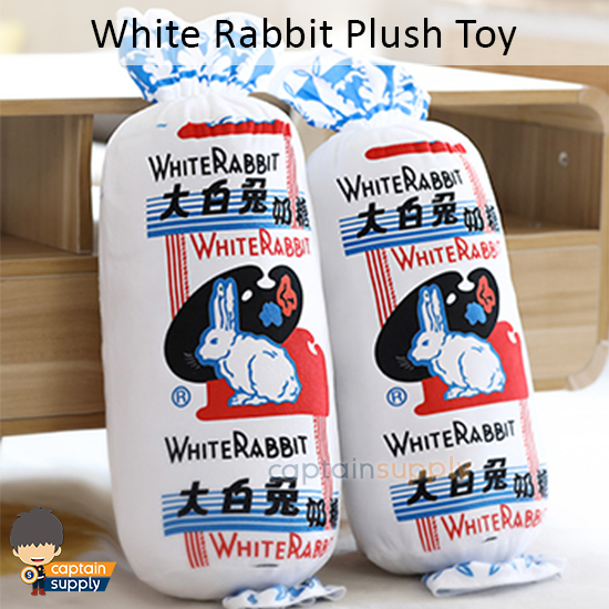White Rabbit Milk Candy Plush Toy Cushion Bolster 50cm | Shopee Singapore