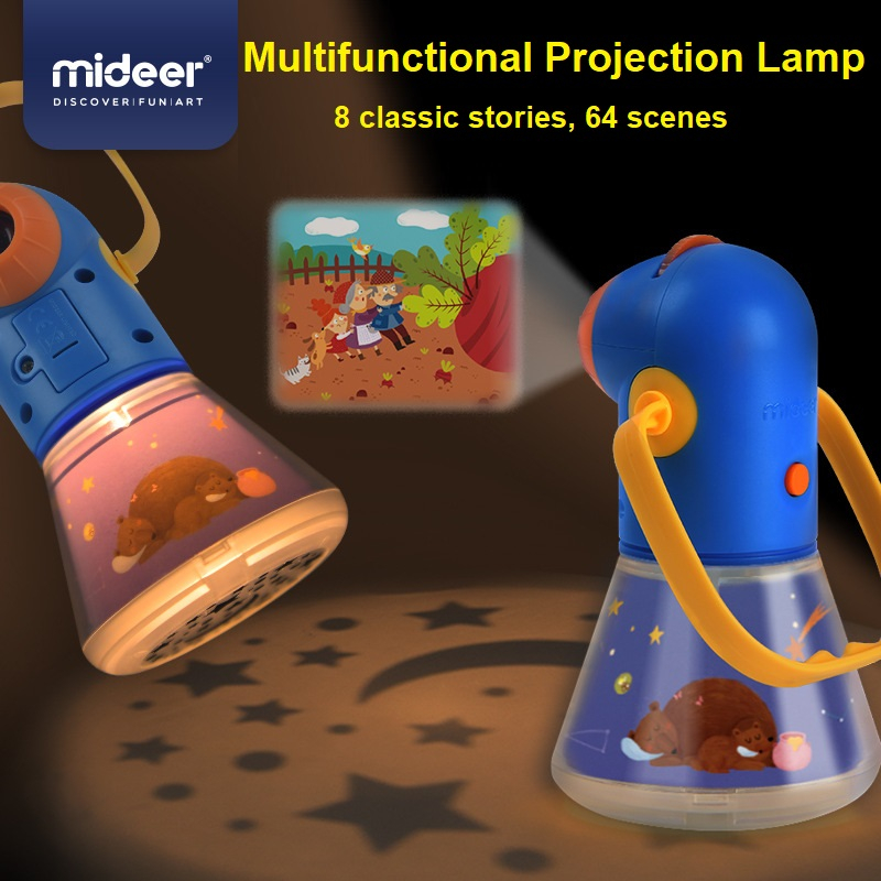 Mideer Kids Storybook Projector Education Toys Torch with 8 classic ...