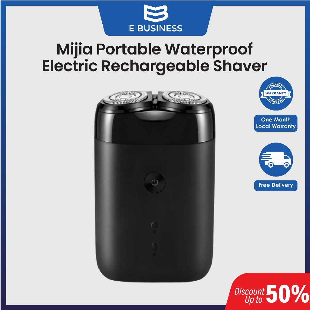 🇸🇬 Ebusiness Mijia Electric Shaver 2 Floating Head Portable Waterproof ...