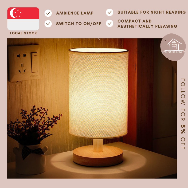 [SG STOCKS] Natural Ambience Night Light Table Lamp with USB Cable ...