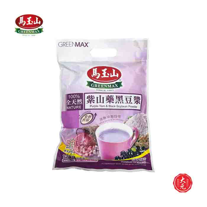 GREENMAX Purple Yam & Black Soybean Powder • 马玉山紫山药黑豆浆 • 12 Sachets x ...