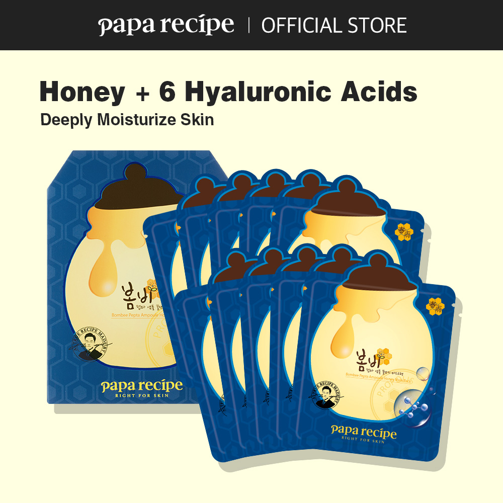 papa recipe Bombee Pepta Ampoule Honey Mask Pack (25g * 10sheets ...