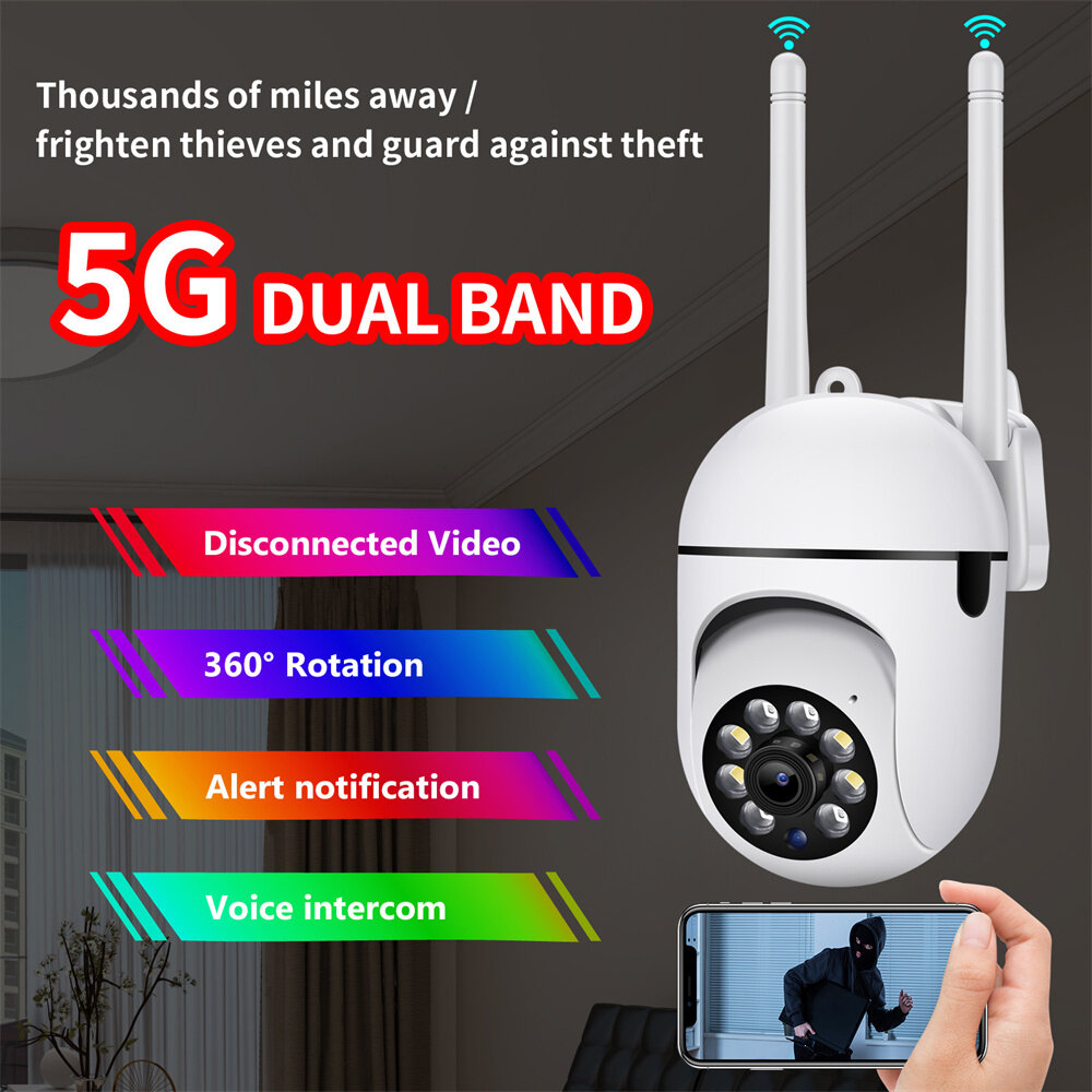 Cctv camera wifi 360 home camera security camera indoor connect with ...