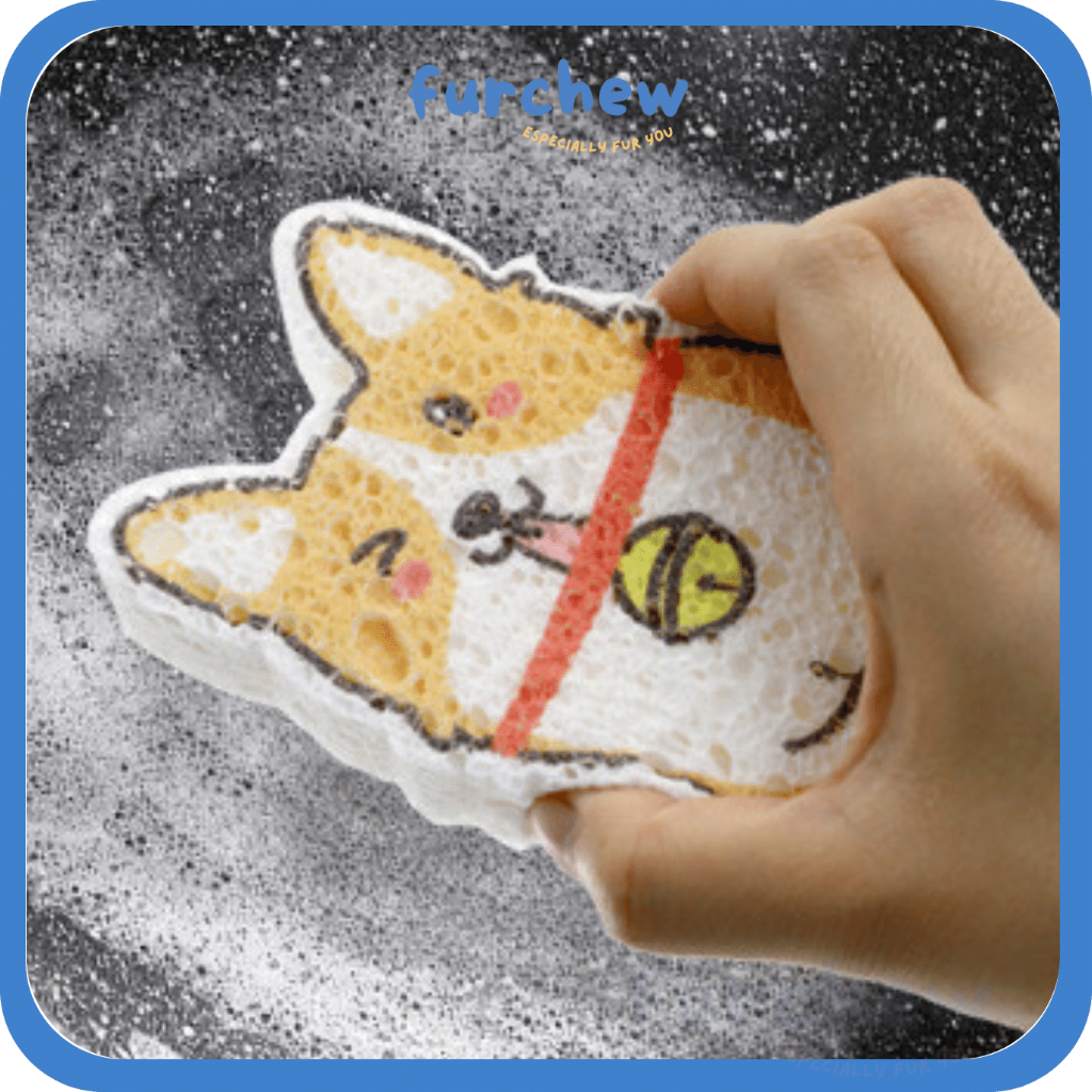 [SG] Dishwashing Compressed Sponge Scrub - Wood Pulp Cleaning Sponges ...