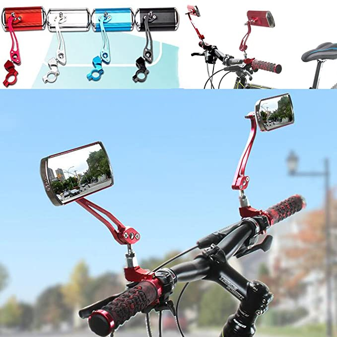 Premium 1Pcs Adjustable Mountain Bike Bicycle Side Mirrors cermin ...