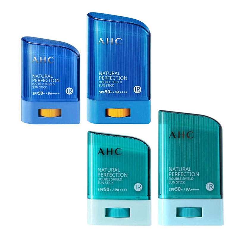 [AHC] Natural Perfection Double Shield Sun Stick 14g/22g (Blue/Green) | Shopee Singapore