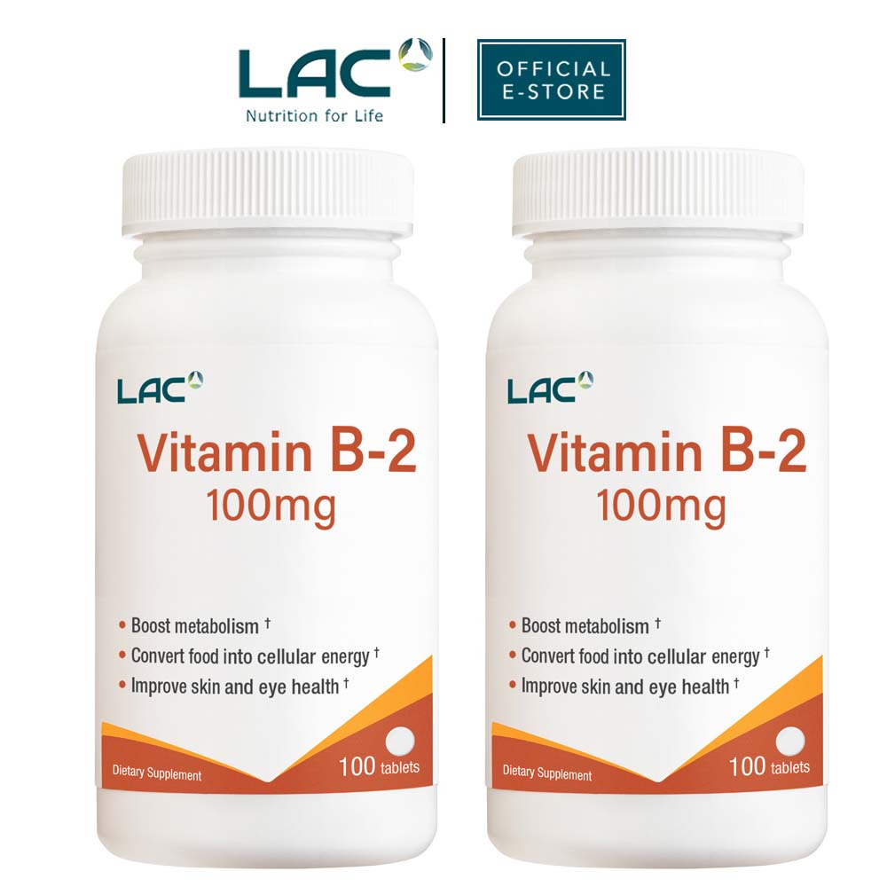 [LAC VITAMINS] Vitamin B-2 100mg (100 tablets) | Shopee Singapore