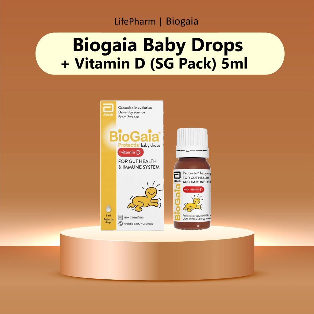 [SG Pack] Biogaia Probiotic Protectis Baby Drops with Vitamin D 5ml ...