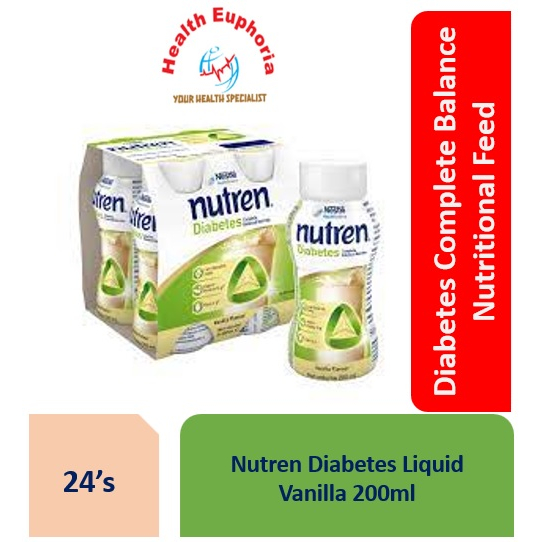 [Carton Sale] Nestle Nutren Diabetes Liquid Vanilla (24 x 200ml ...