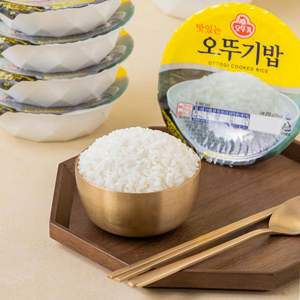 [Bundle of 5] Ottogi Cooked White Rice 210g*5ea Korean Food Sarangmart ...