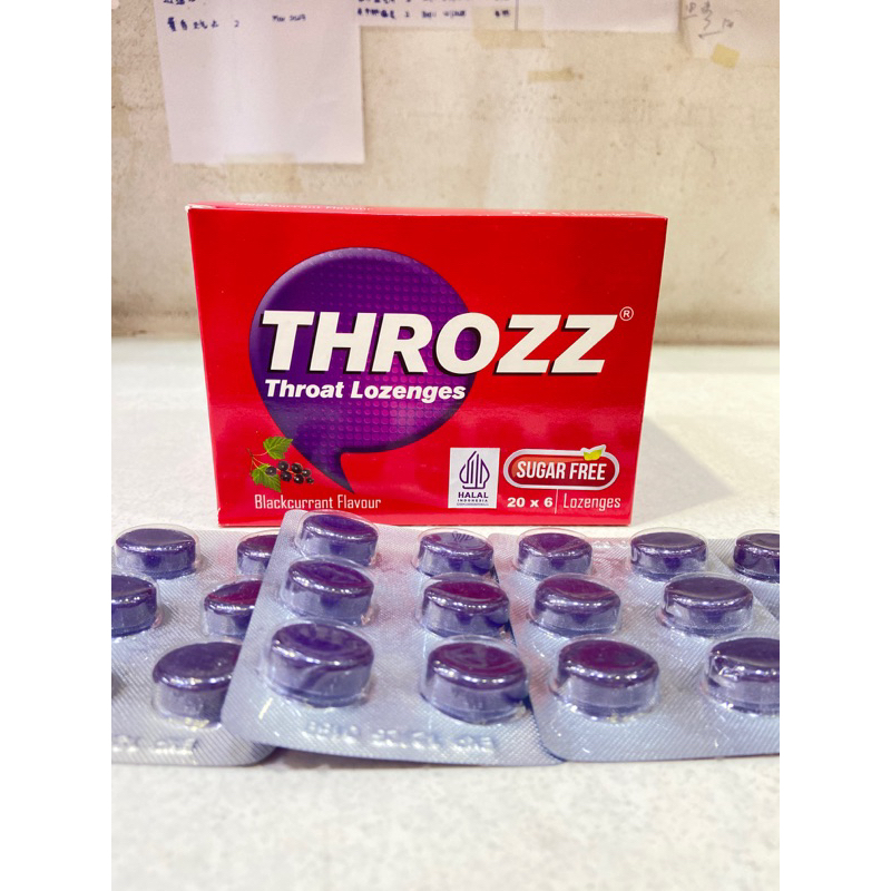 Throzz Throat Lozenges 20x6 Lozenges (Blackcurrent Flavour) | Shopee ...