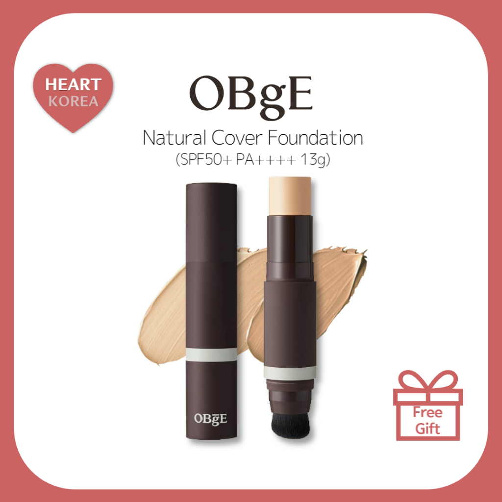 OBgE Natural Cover Foundation SPF50+ PA++++ (13g) / foundation for men | Shopee Singapore