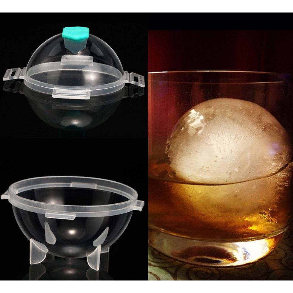 SG STOCK 10 PC Whiskey Ice Ball Mold Round Circle Ice Cube Shaper ...