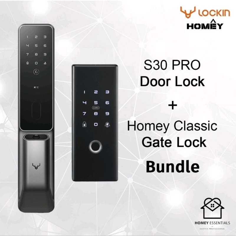 🇸🇬 READY STOCK!🔥Lockin S30 Pro Digital Gate Lock Bundle, FREE ...