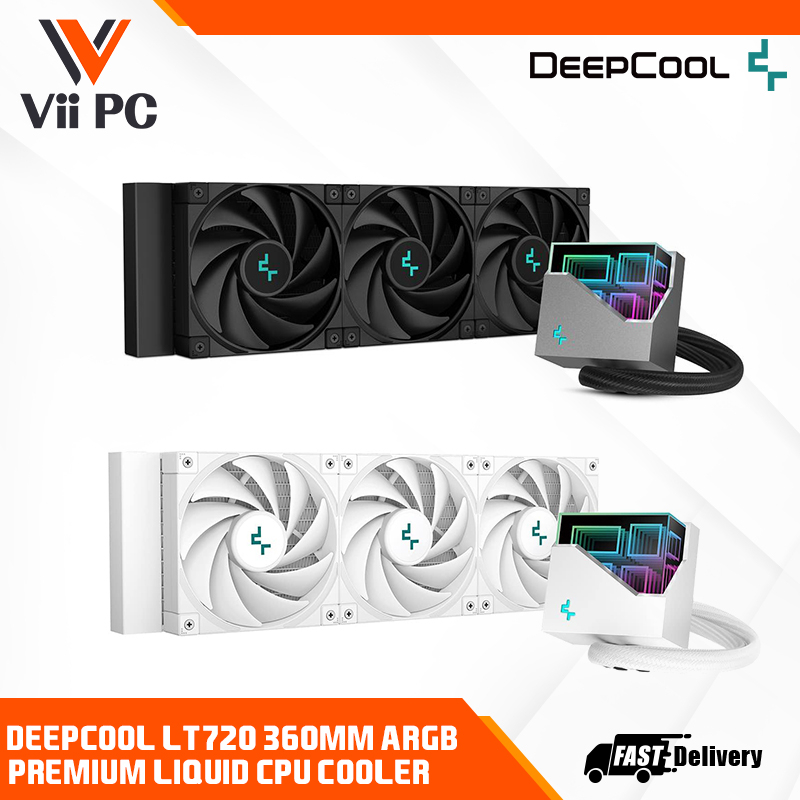DeepCool LT720 Premium Liquid CPU Cooler, 360mm, High-Performance FK120 ...