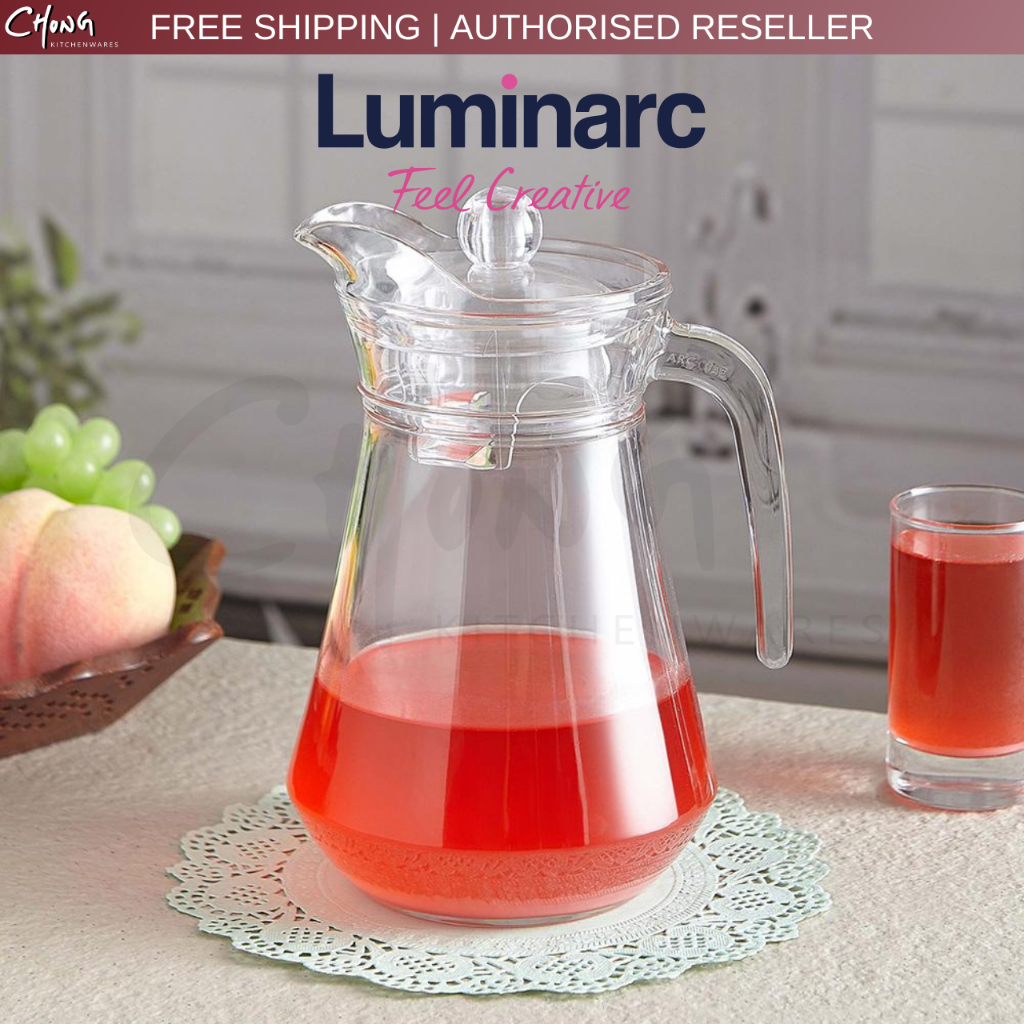 Luminarc Arc Jug, [ Glass Pitcher Water ] | Shopee Singapore
