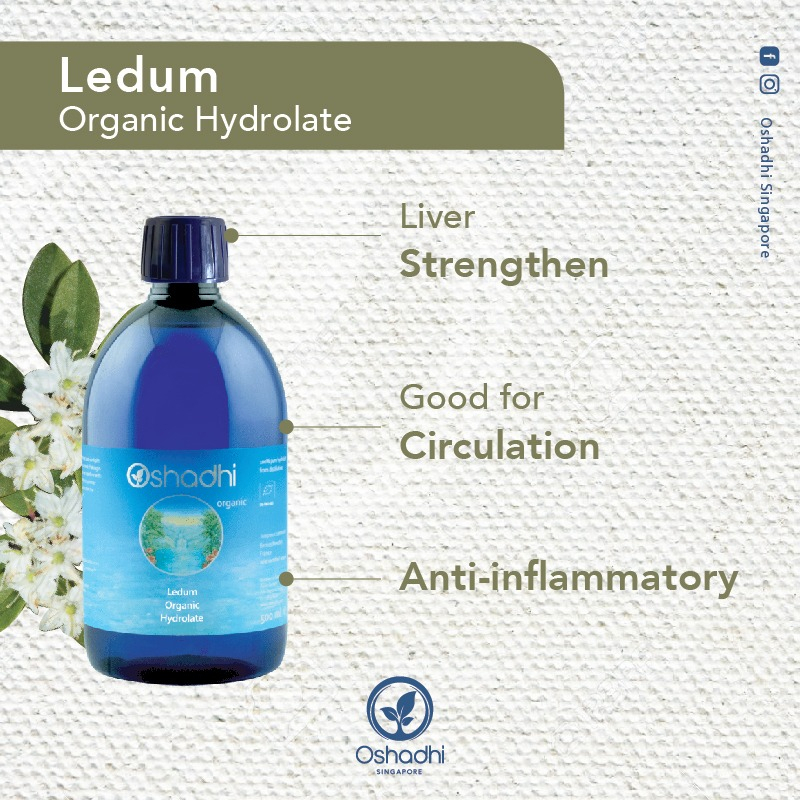 Oshadhi Ledum Organic Hydrolat/Hydrolate/Hydrosol (500ml) 德国OSHADHI有机格陵兰喇叭茶纯露（500ML） | Shopee ...
