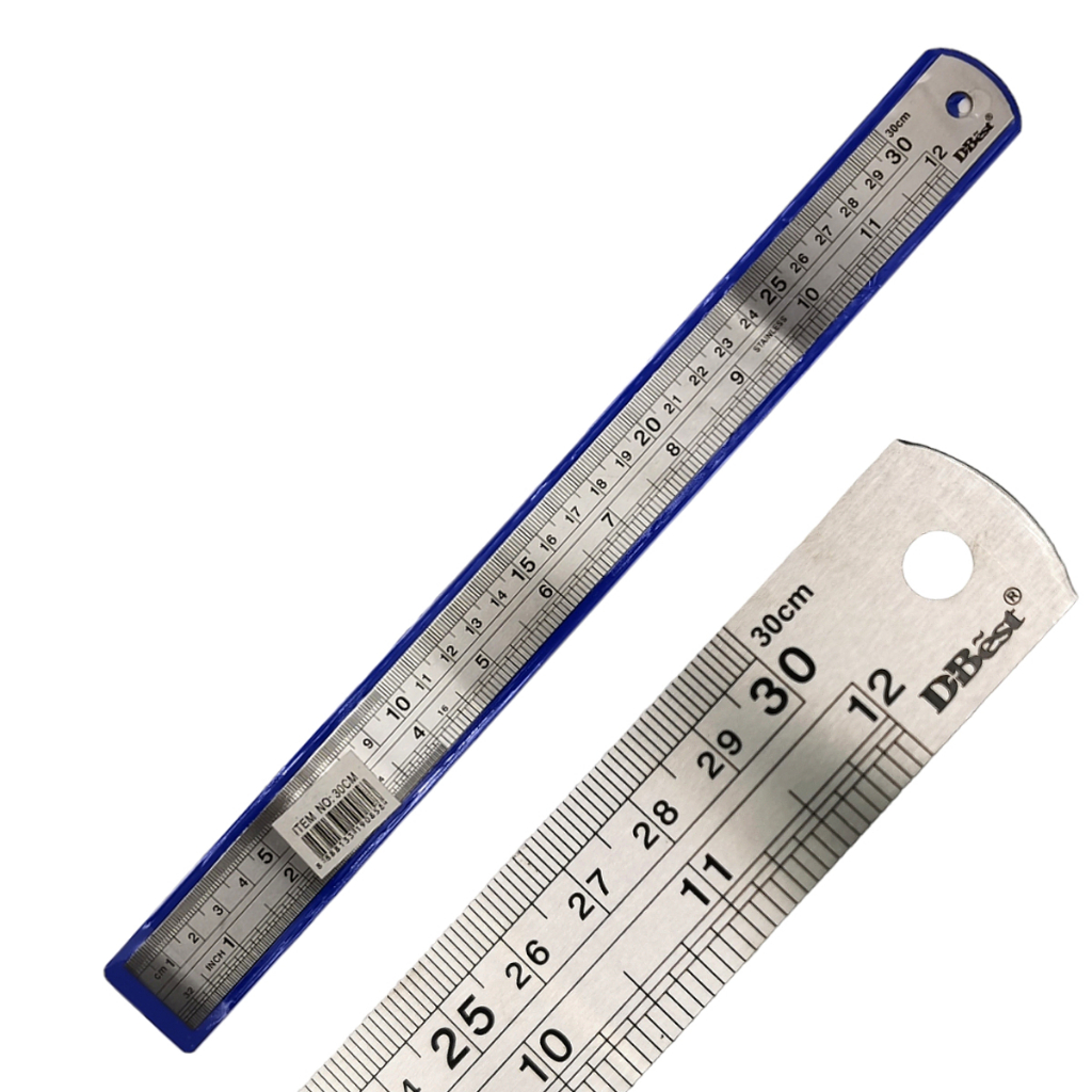 D-best Stainless-Steel rule 30cm (12in), 8888133190858 (2230403190857 ...