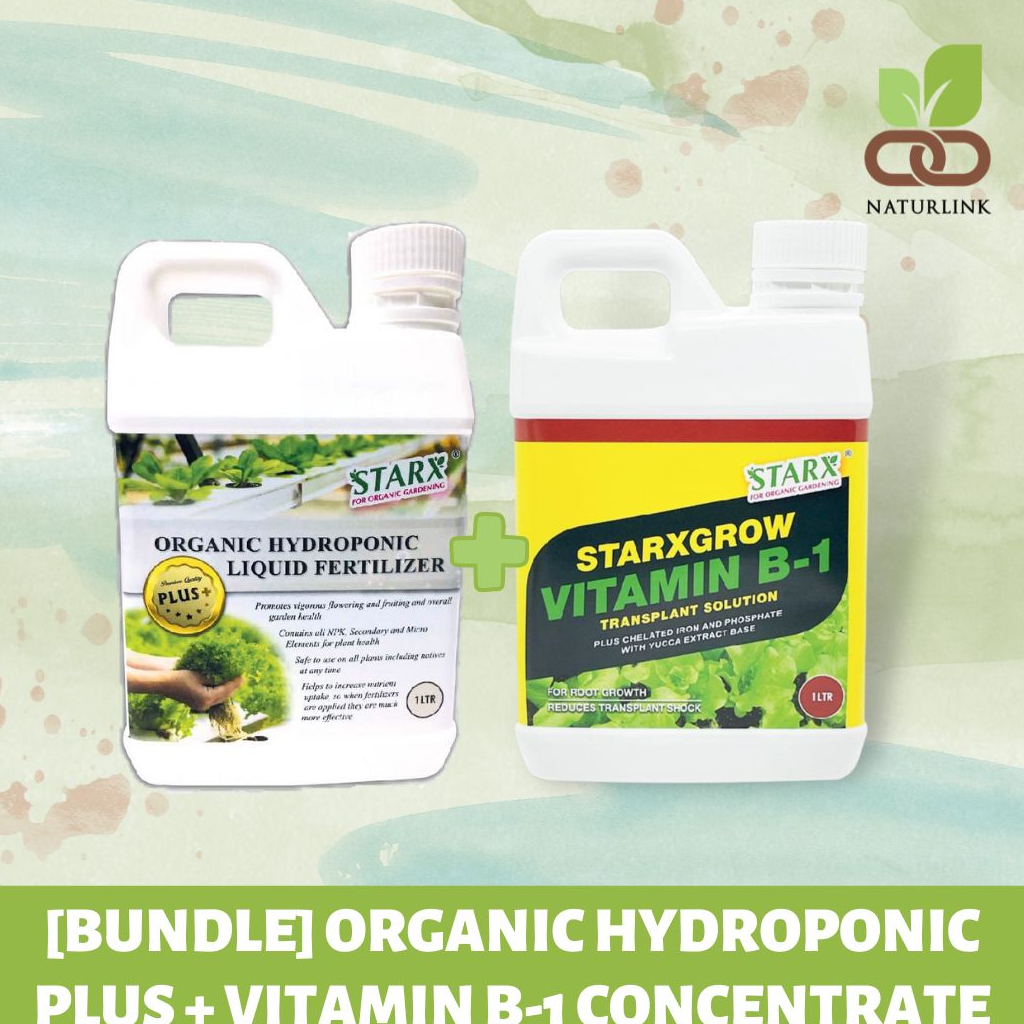 [BUNDLE] Organic Hydroponics Plus+ Liquid Fertiliser and STARXGROW ...