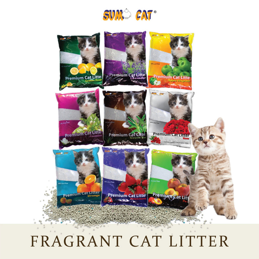 [Bundle of 2 packets] [Sumo Cat] Premium Cat Litter 10L - Assorted ...